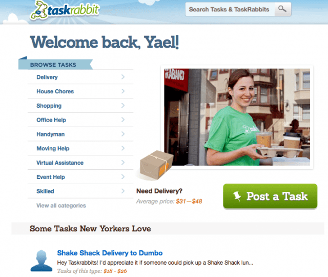 TaskRabbit | Josie Girl Blog