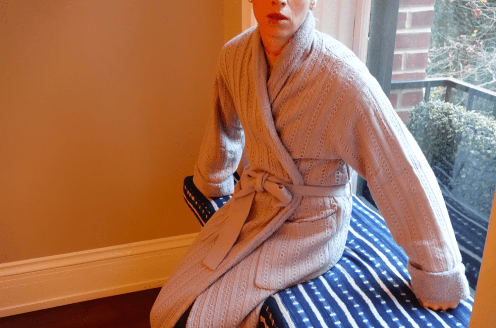 Natori Cable Knit Sherpa Robe | Josie Girl Blog